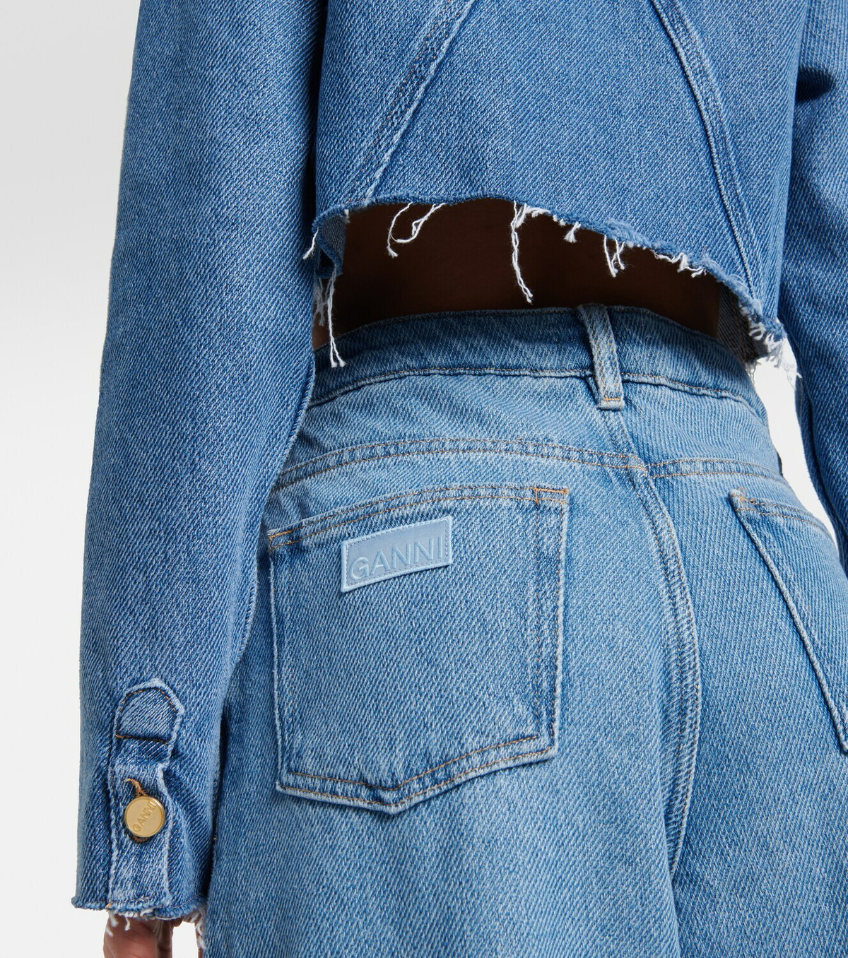 Ganni Re-Cut wide-leg jeans GANNI