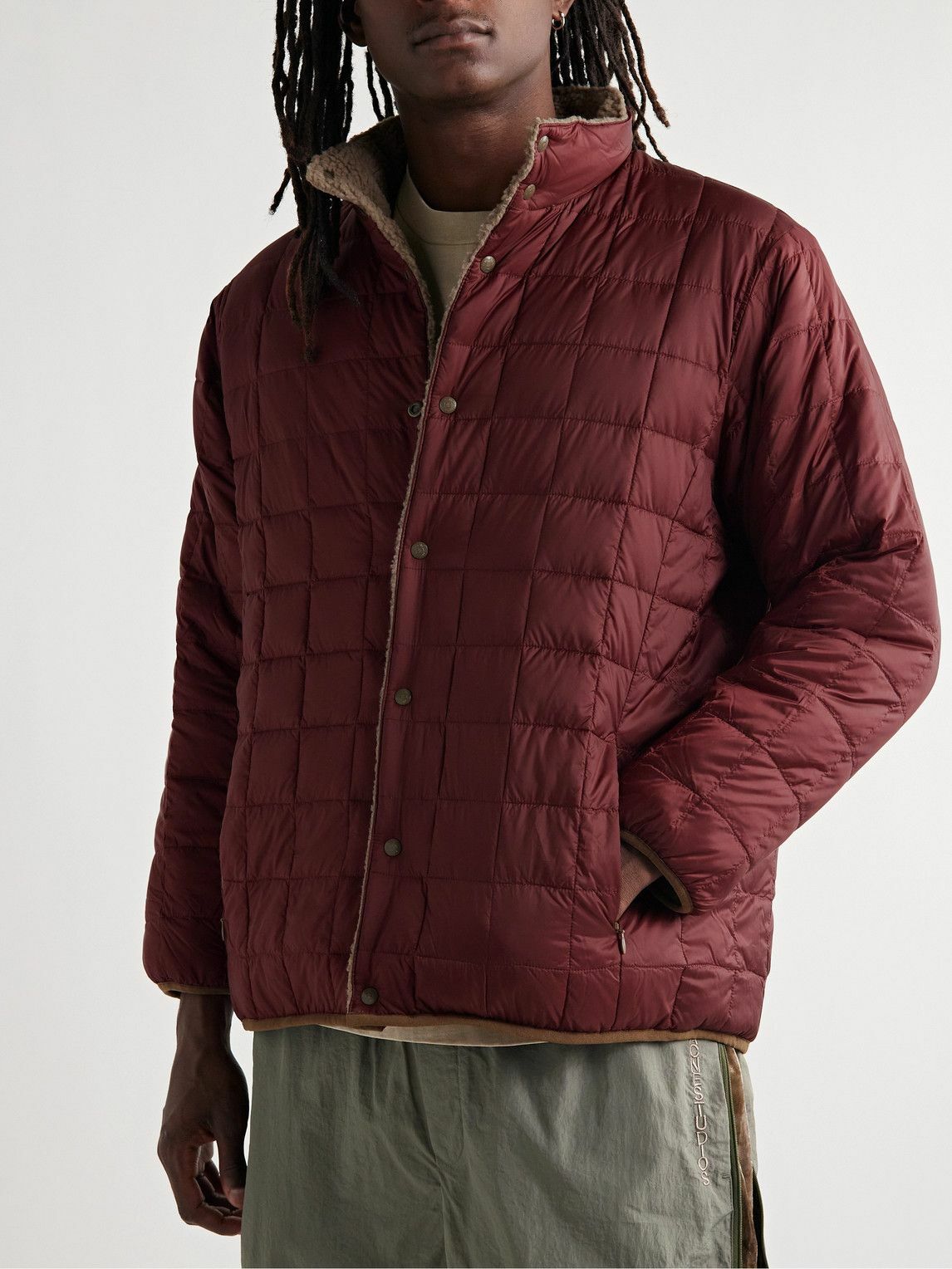MANASTASH - Taion Reversible Fleece and Quilted Shell Down Jacket ...