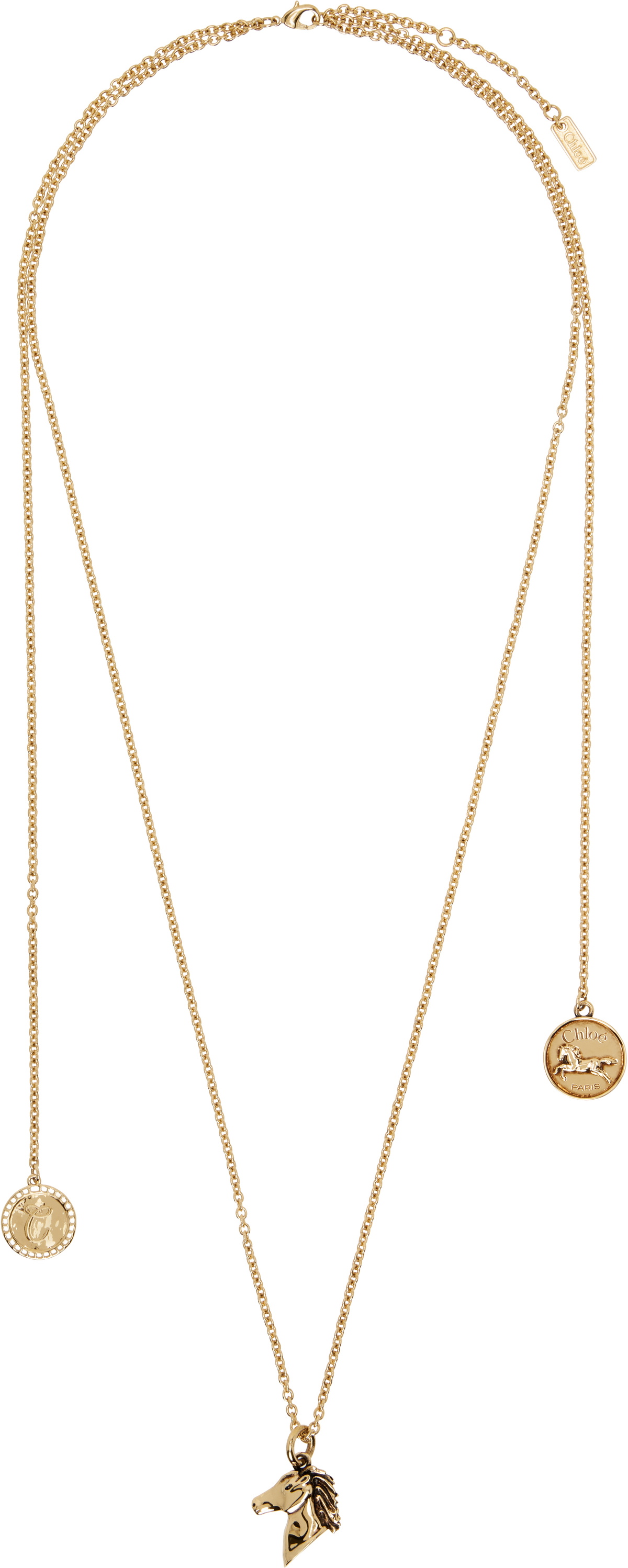 Chloé Gold 'The Chloé Charms' Necklace Chloe