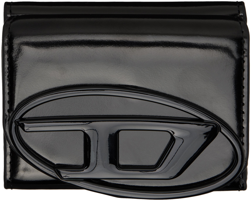 Diesel Black 1dr Trifold Wallet Diesel