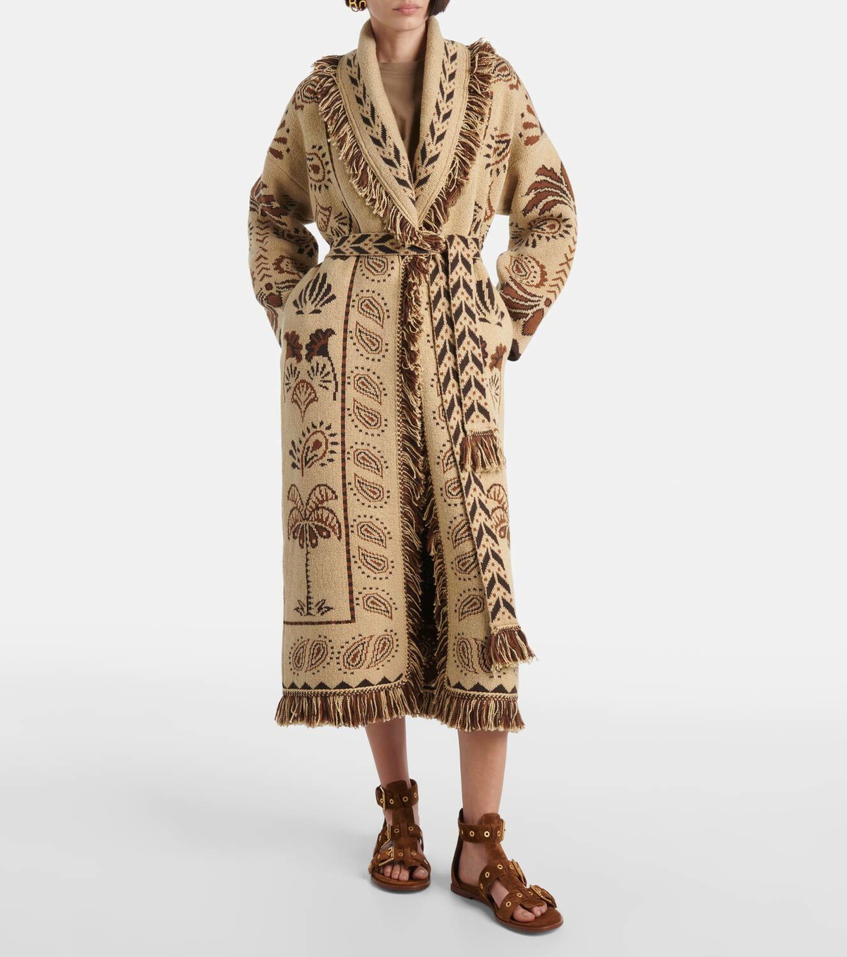 Alanui Wild Wonder wool and cotton cardigan Alanui
