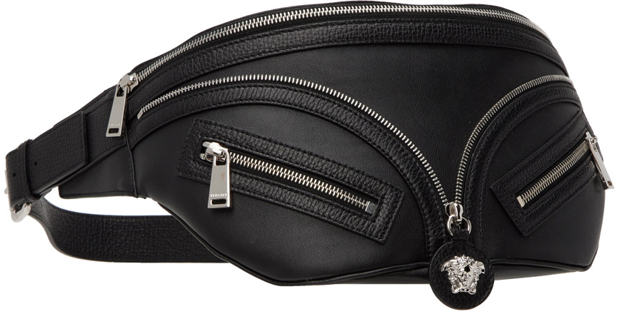 Versace Black Repeat Belt Bag Versace