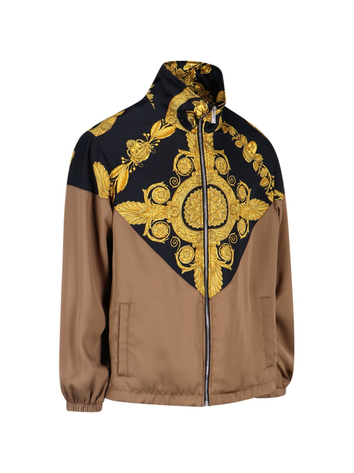 Versace Baroque Pattern Zip-up Track Jacket Versace
