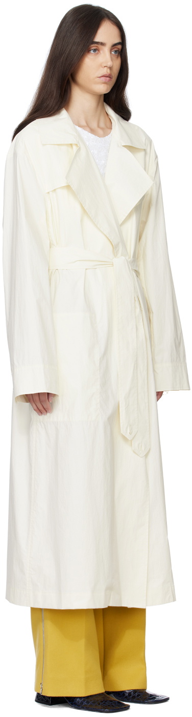 GAUCHERE Off-White Open Trench Coat GAUCHERE