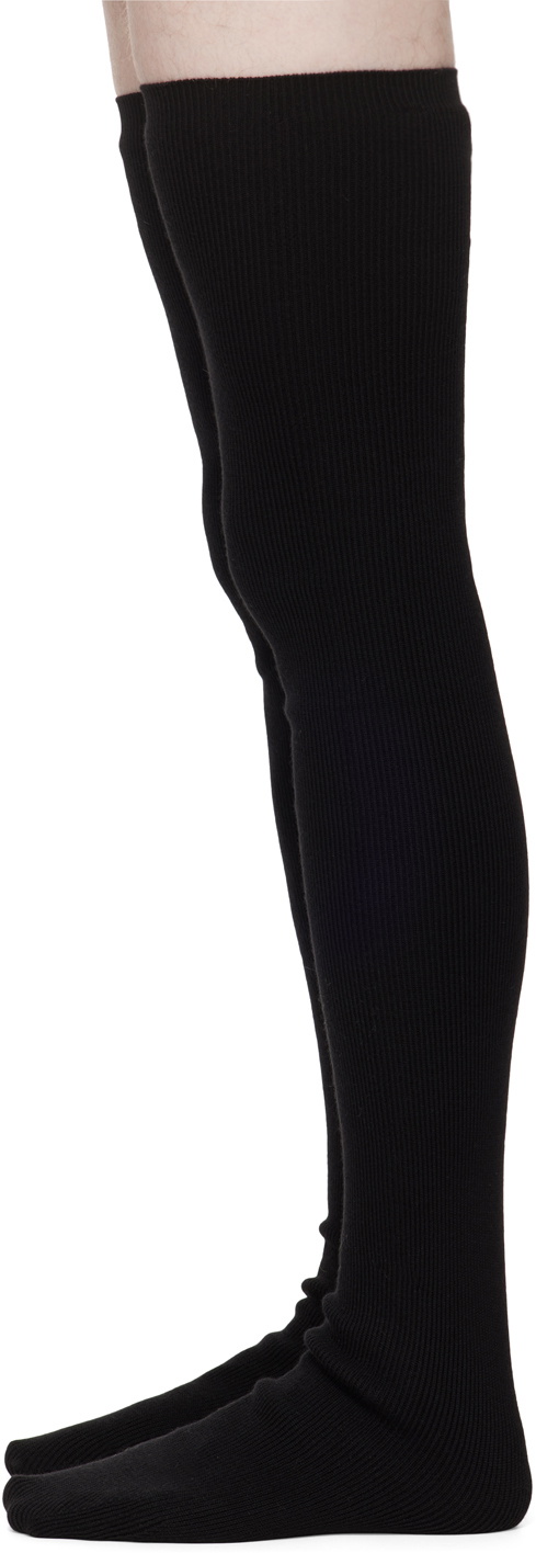 Rick Owens Black Bandage Socks Rick Owens