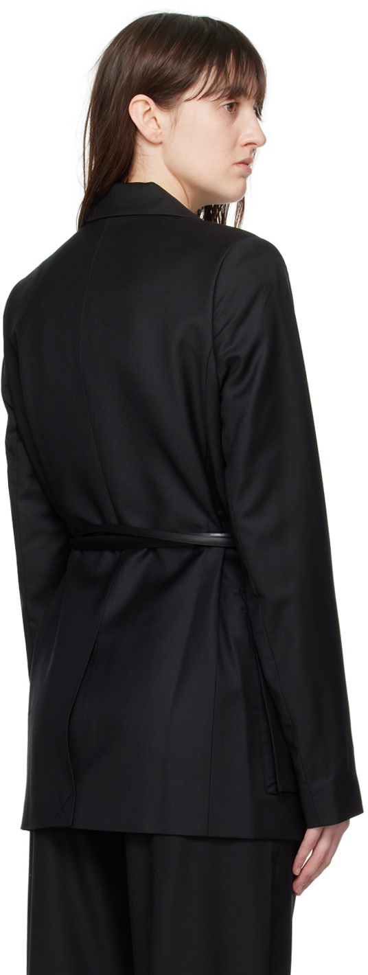 WYNN HAMLYN Black Buckle Blazer Wynn Hamlyn