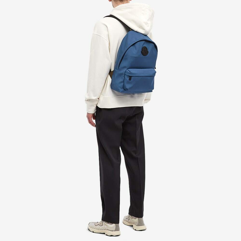 Moncler Men's Pierrick Logo Backpack in Blue Moncler