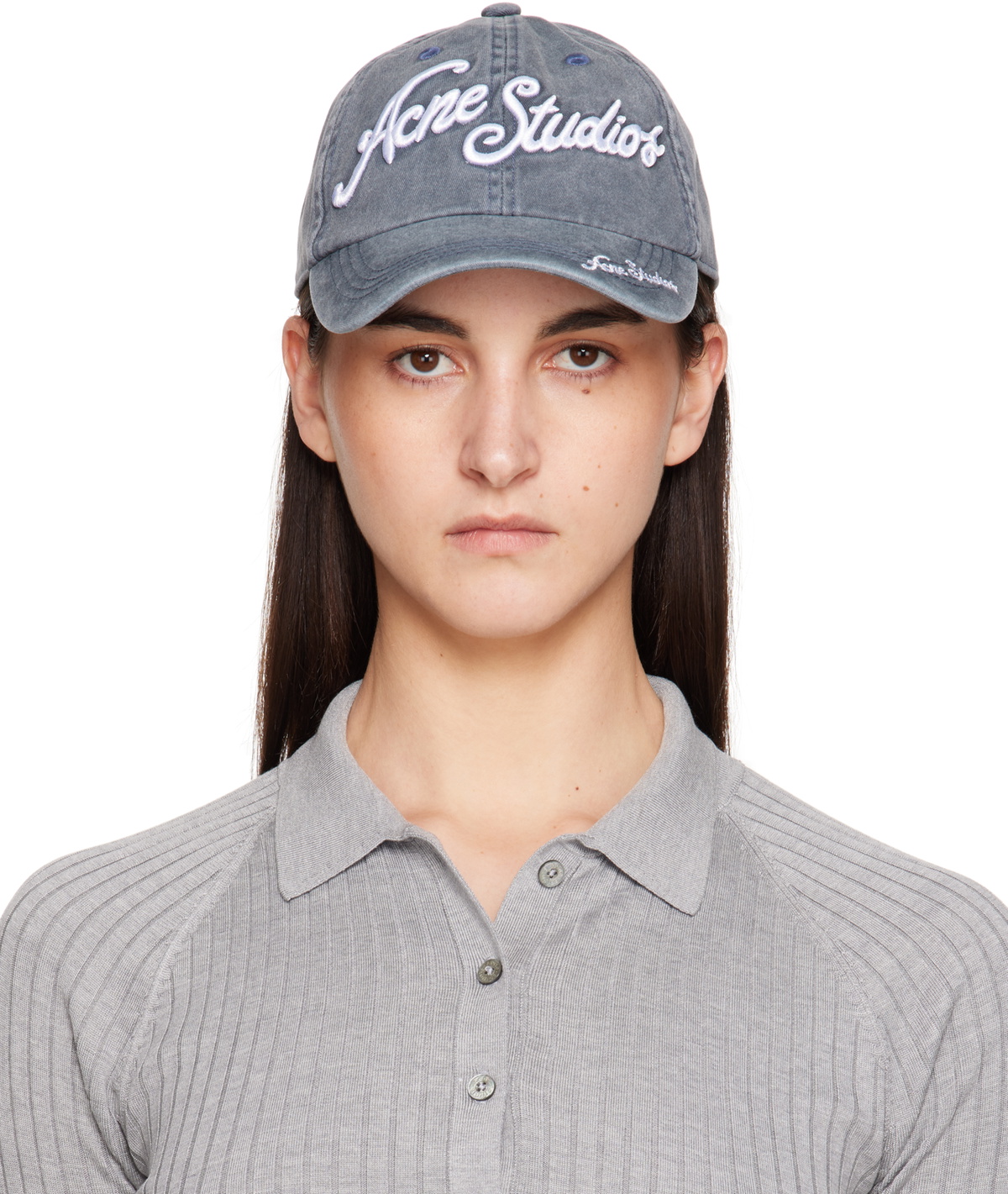 Acne Studios Blue Logo Cap Acne Studios
