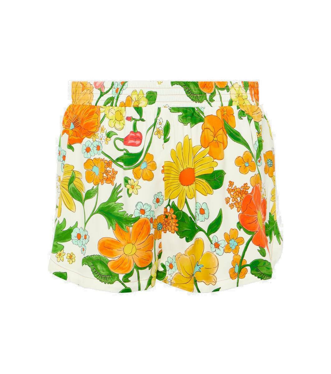 Stella McCartney Printed mid-rise shorts Stella McCartney