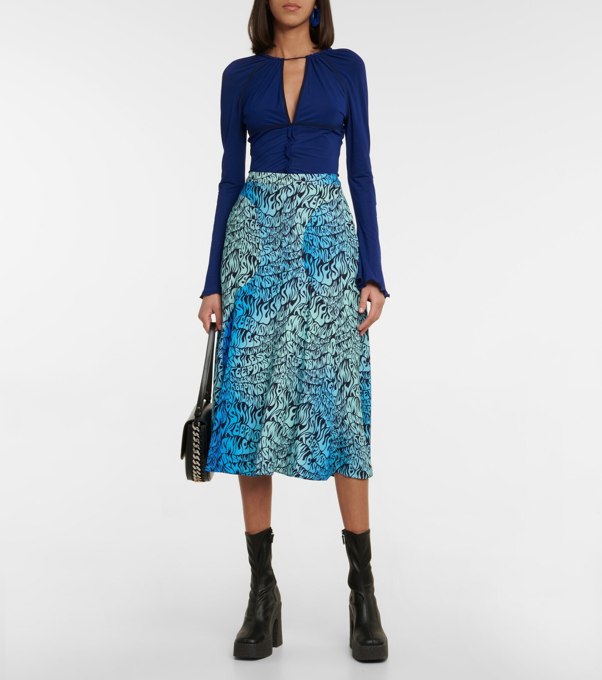 Stella McCartney - Printed midi skirt Stella McCartney