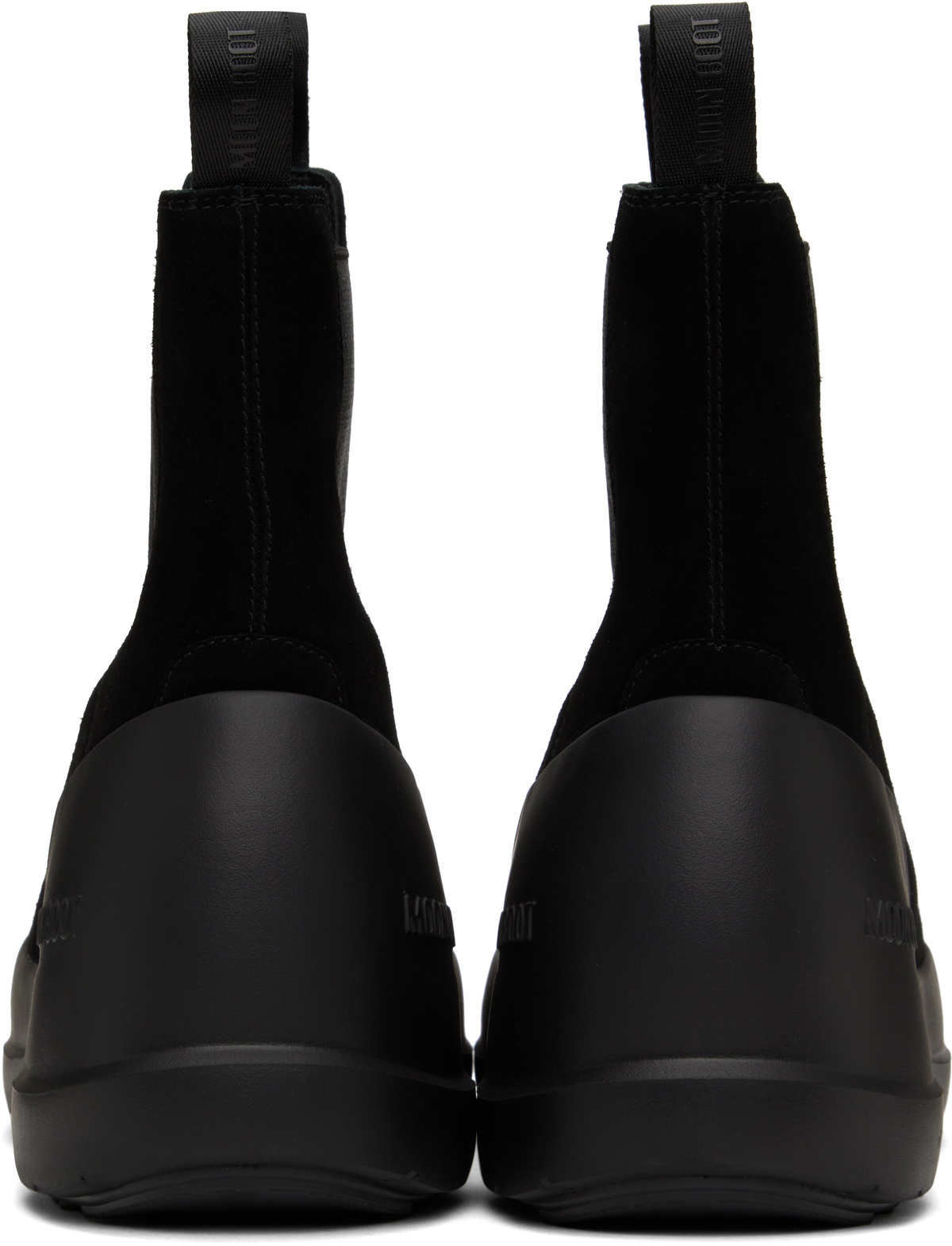 Moon Boot Black Luna Suede Chelsea Boots Moon Boot