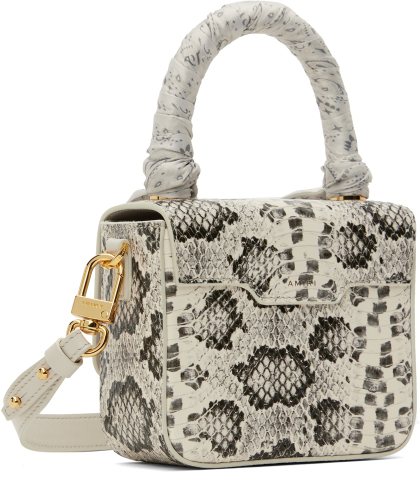 AMIRI Off-White Snake Print Micro MA Bag Amiri