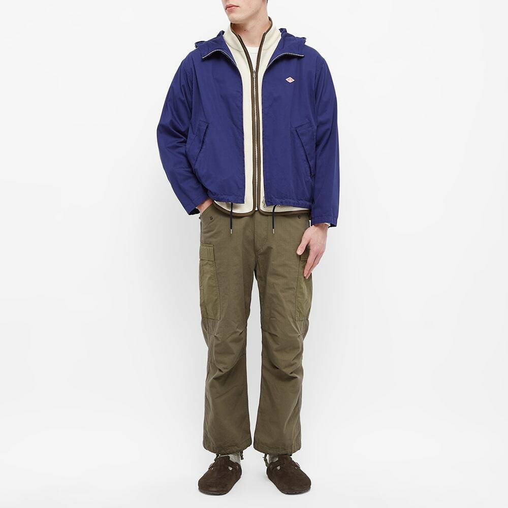 Danton Men's Full Zip Hooded Blouson in French Blue Danton