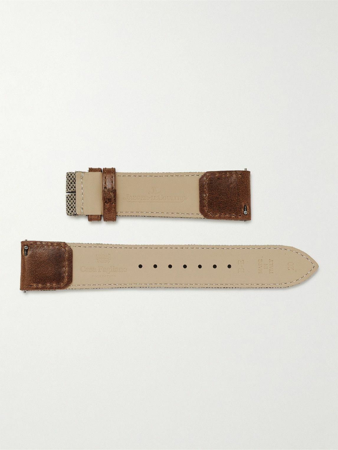 Jaeger-LeCoultre - Reverso Leather-Trimmed Canvas Watch Strap Jaeger ...