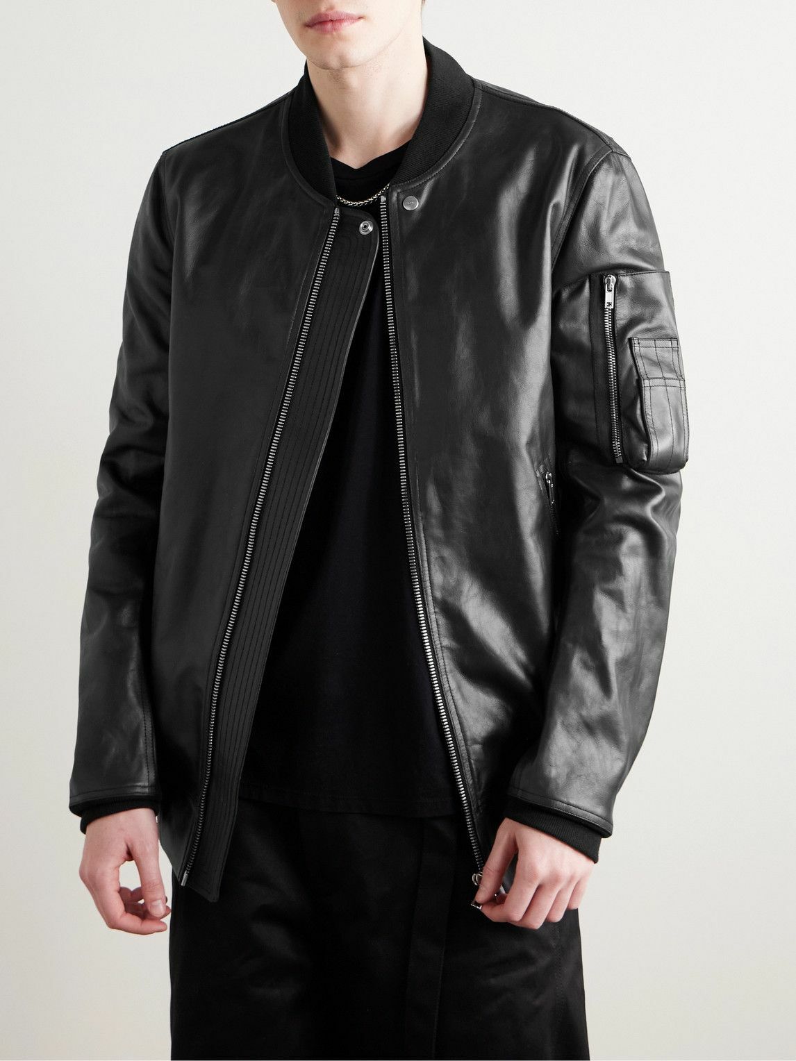 Rick Owens - Classic Flight Oversized Webbing-Trimmed Distressed ...
