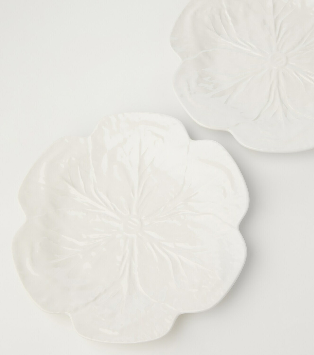 Bordallo Pinheiro Cabbage set of 4 ceramic dinner plates Bordallo Pinheiro