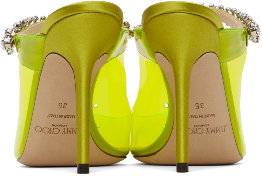 Jimmy Choo Yellow PVC Bing 100 Heels Jimmy Choo