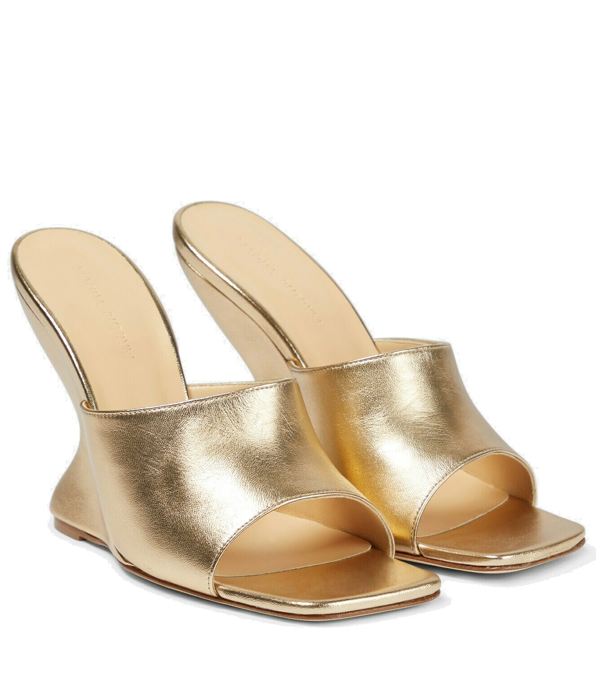 Magda Butrym - Inverted Wedge leather mules Magda Butrym