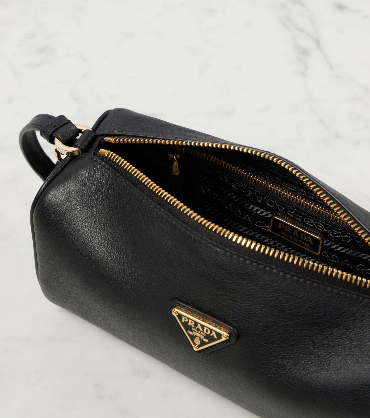 Prada Mini logo leather shoulder bag Prada
