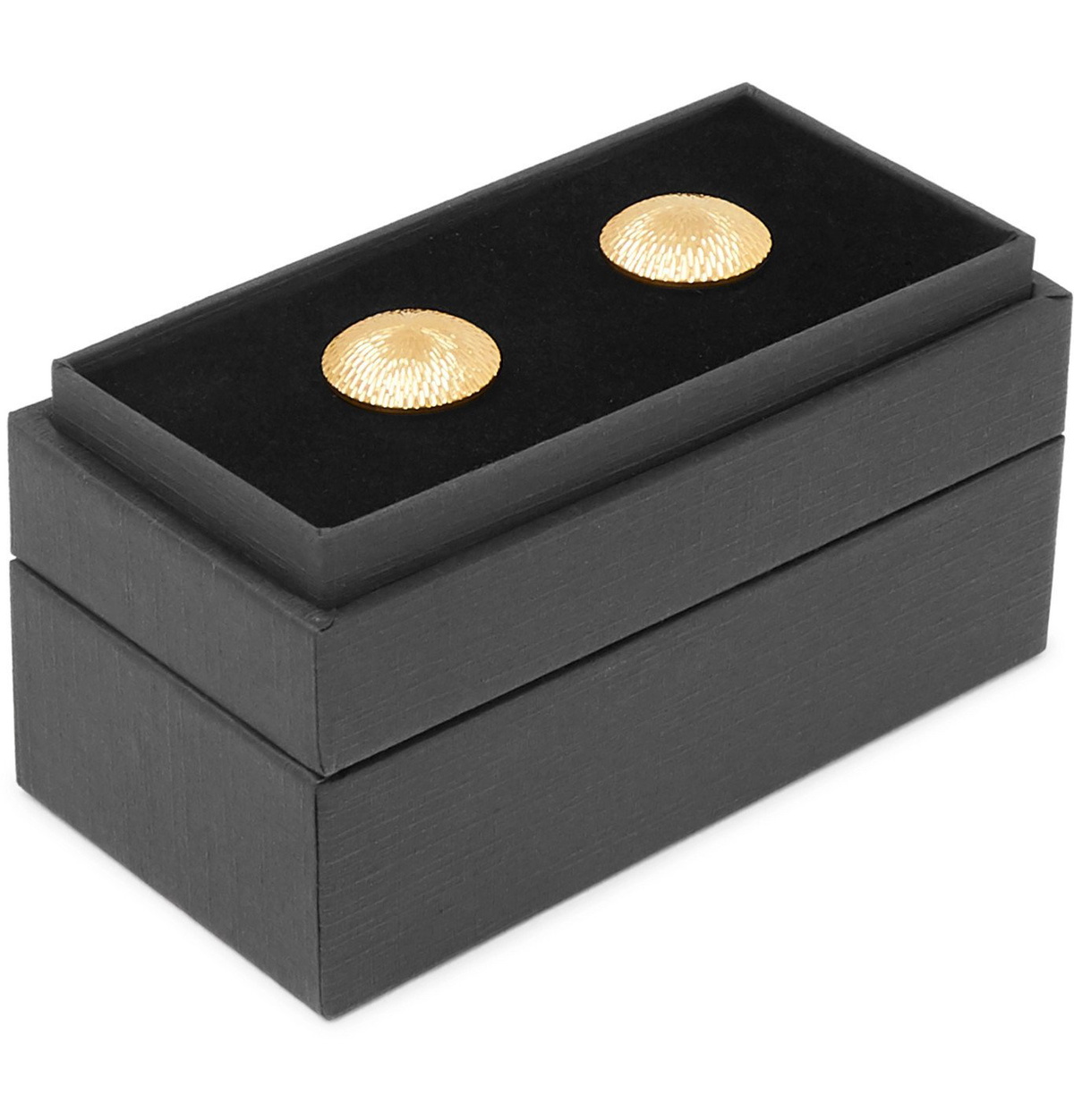 Alice Made This - James Barley Brushed Gold-Tone Cufflinks - Gold Alice ...