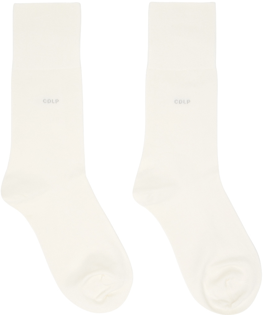 CDLP Five-Pack White Bamboo Mid-Length Socks CDLP
