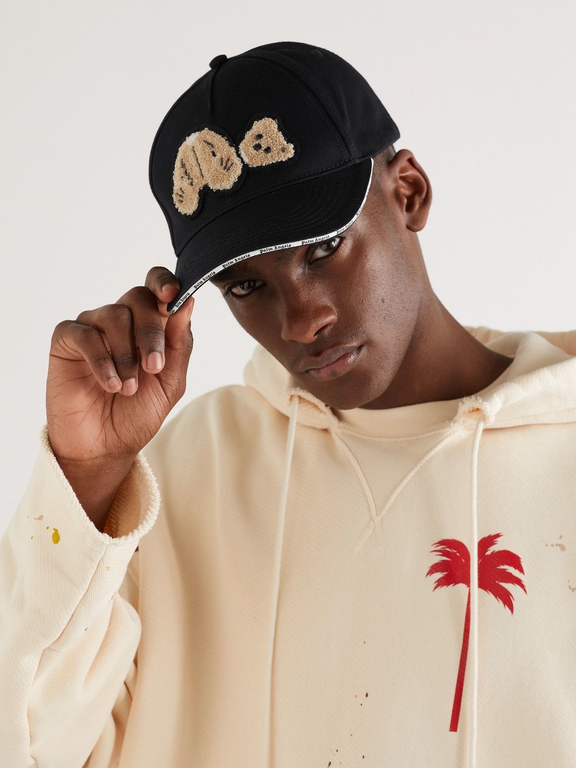 Palm Angels - Appliquéd Cotton-Blend Twill Baseball Cap Palm Angels