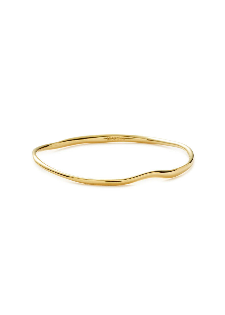 Missoma Molten Ripple 18kt Gold Vermeil Bangle Missoma
