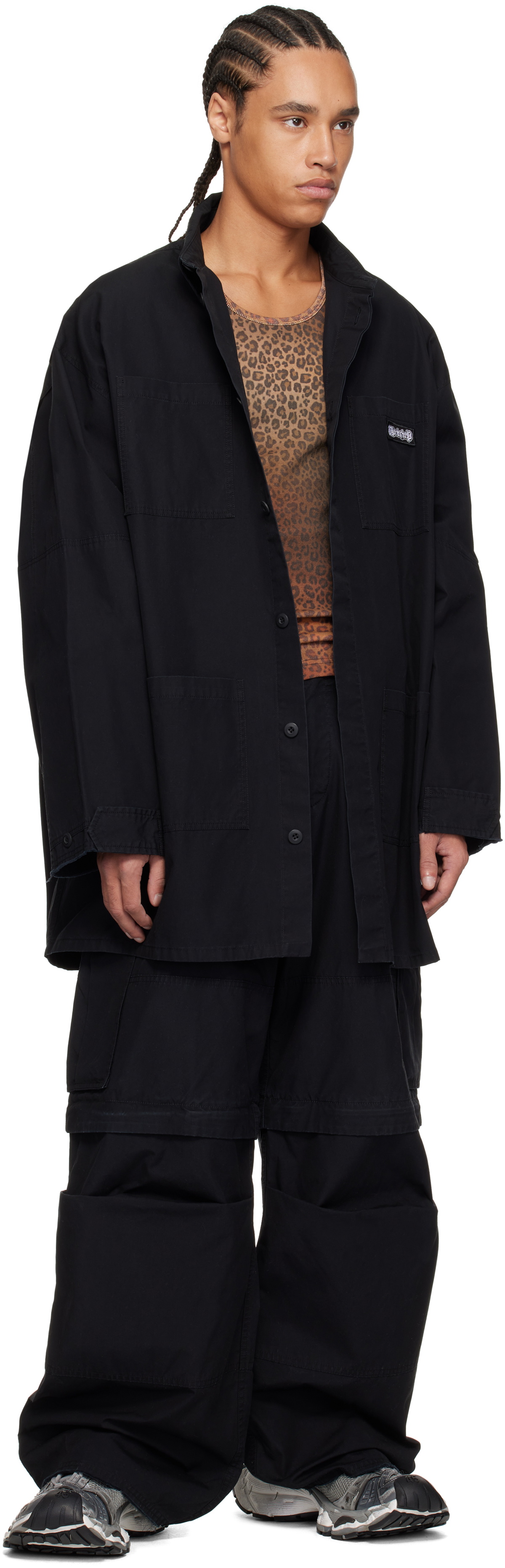 032c Black Intermission Cargo Overshirt 032c