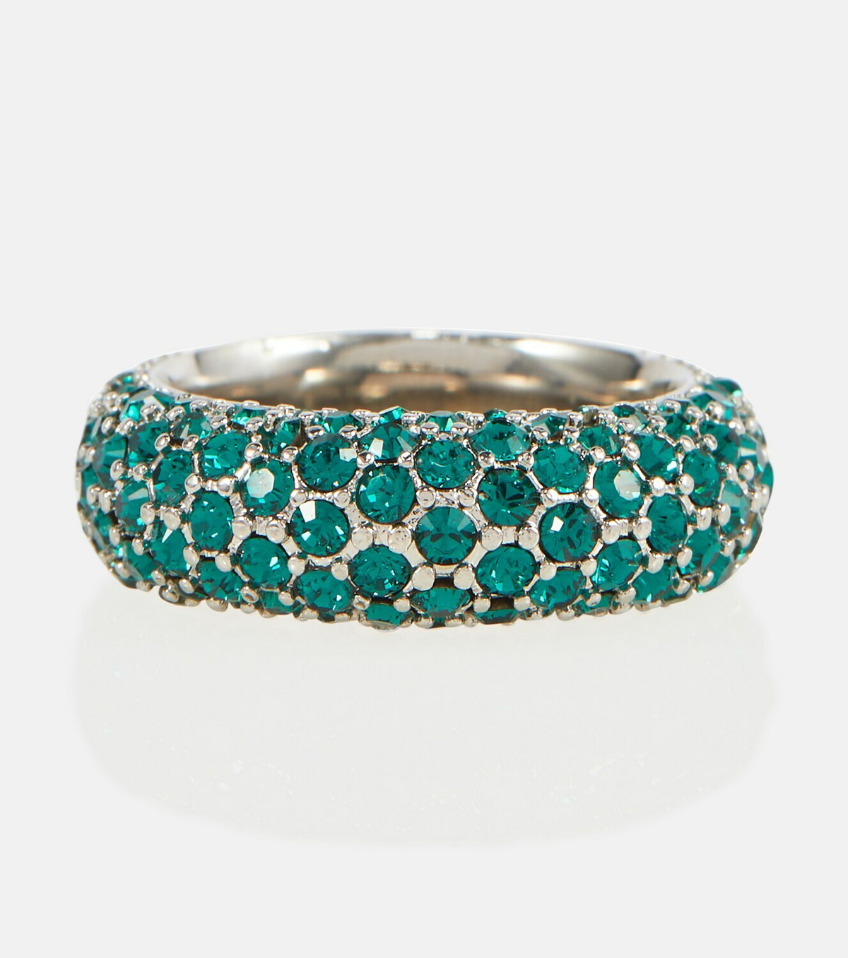 Amina Muaddi - Cameron crystal-embellished ring Amina Muaddi