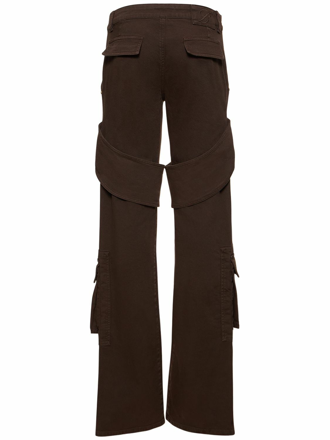 BLUMARINE - Lvr Exclusive Stretch Cotton Cargo Pants Blumarine