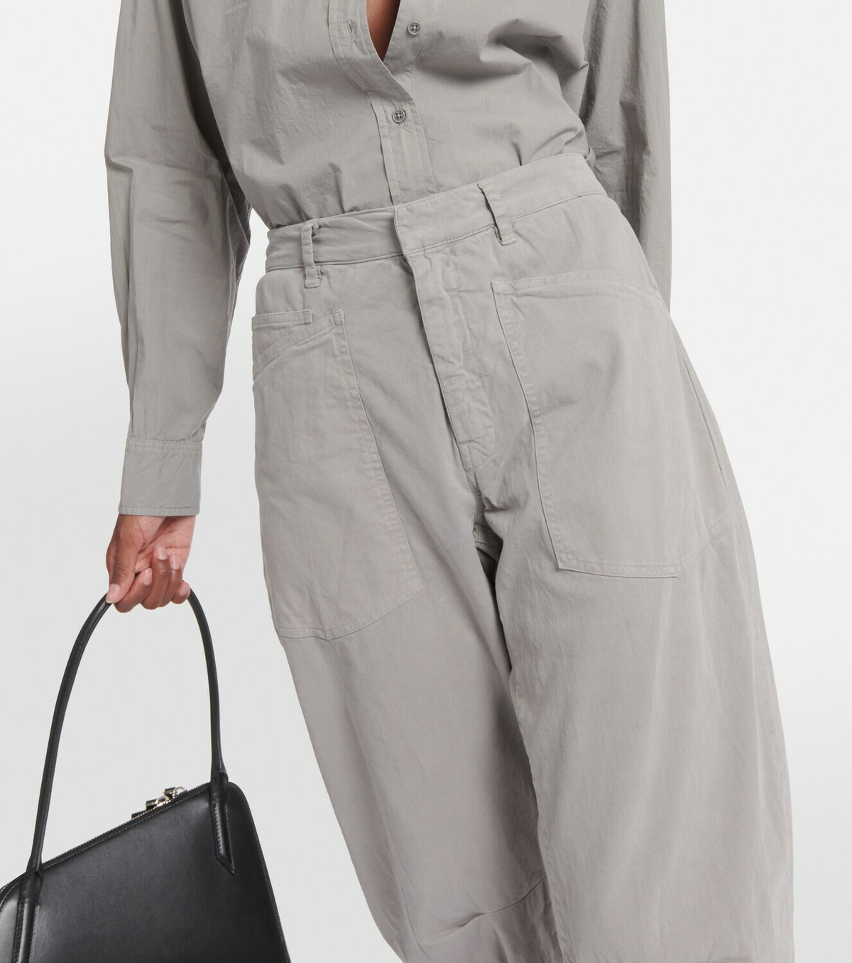 Nili Lotan Shon high-rise twill pants Nili Lotan