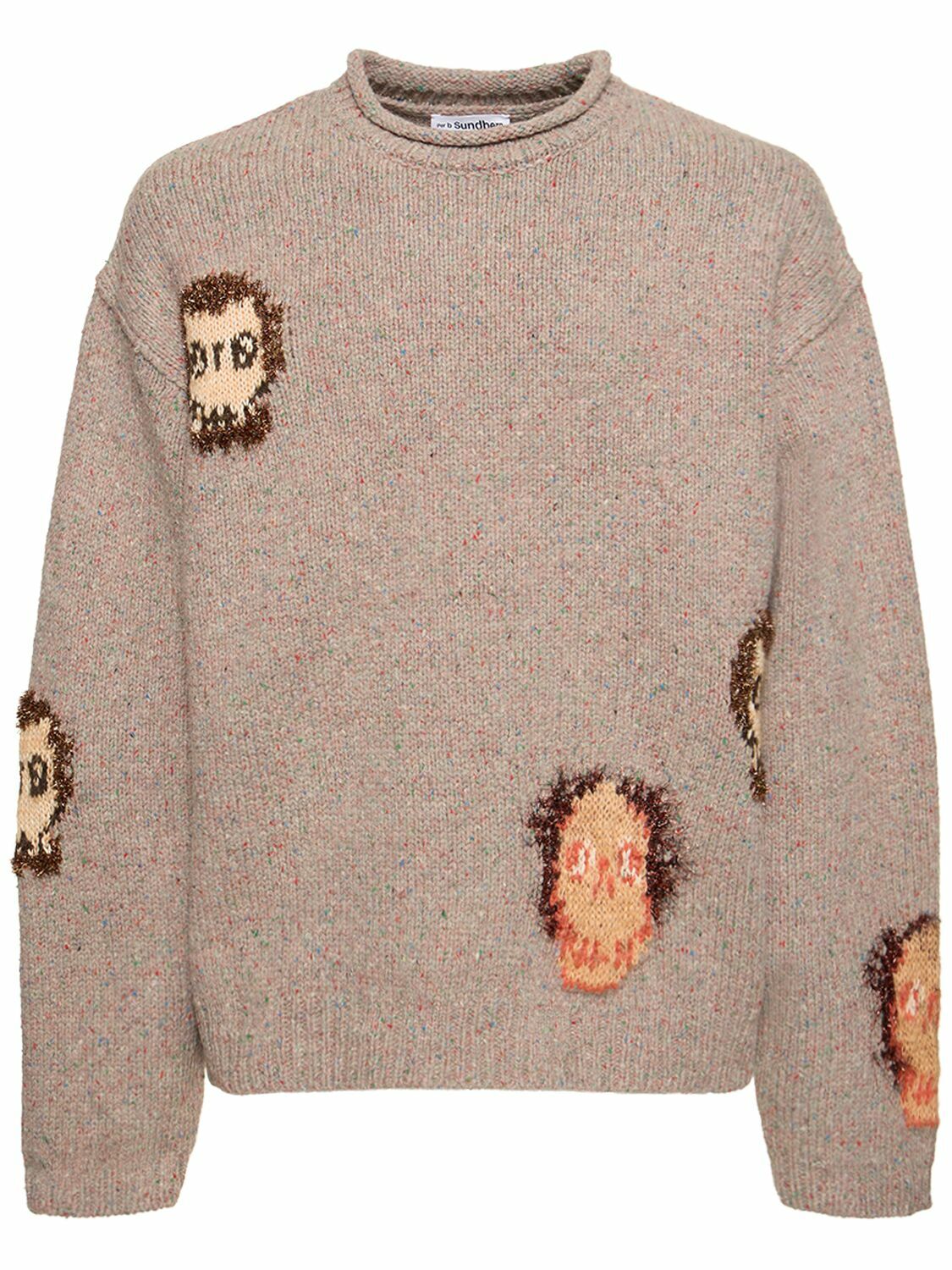 ACNE STUDIOS - Konegal Skull Wool Blend Sweater Acne Studios