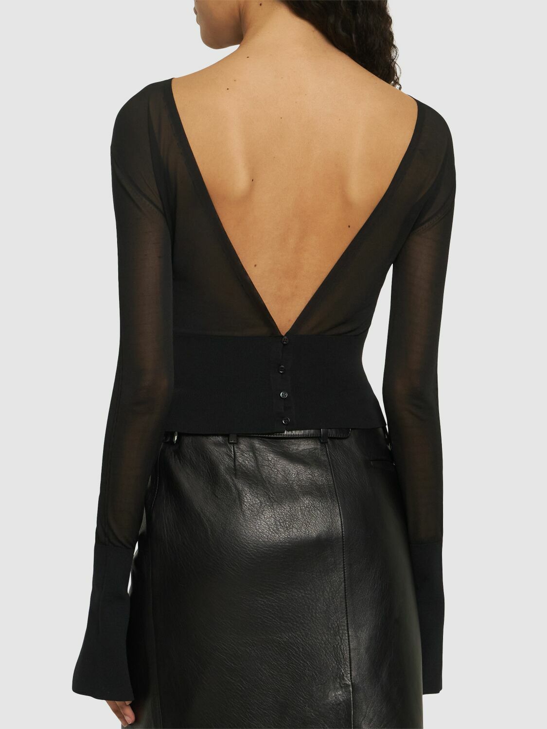 JACQUEMUS Le Cardigan Joya Knit Top Jacquemus