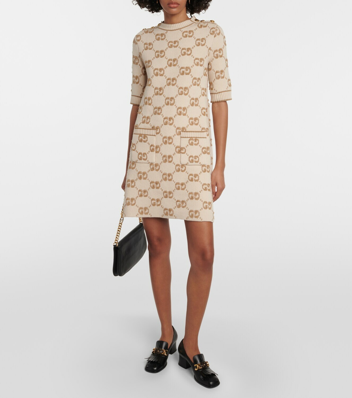 Gucci GG jacquard wool bouclé minidress Gucci