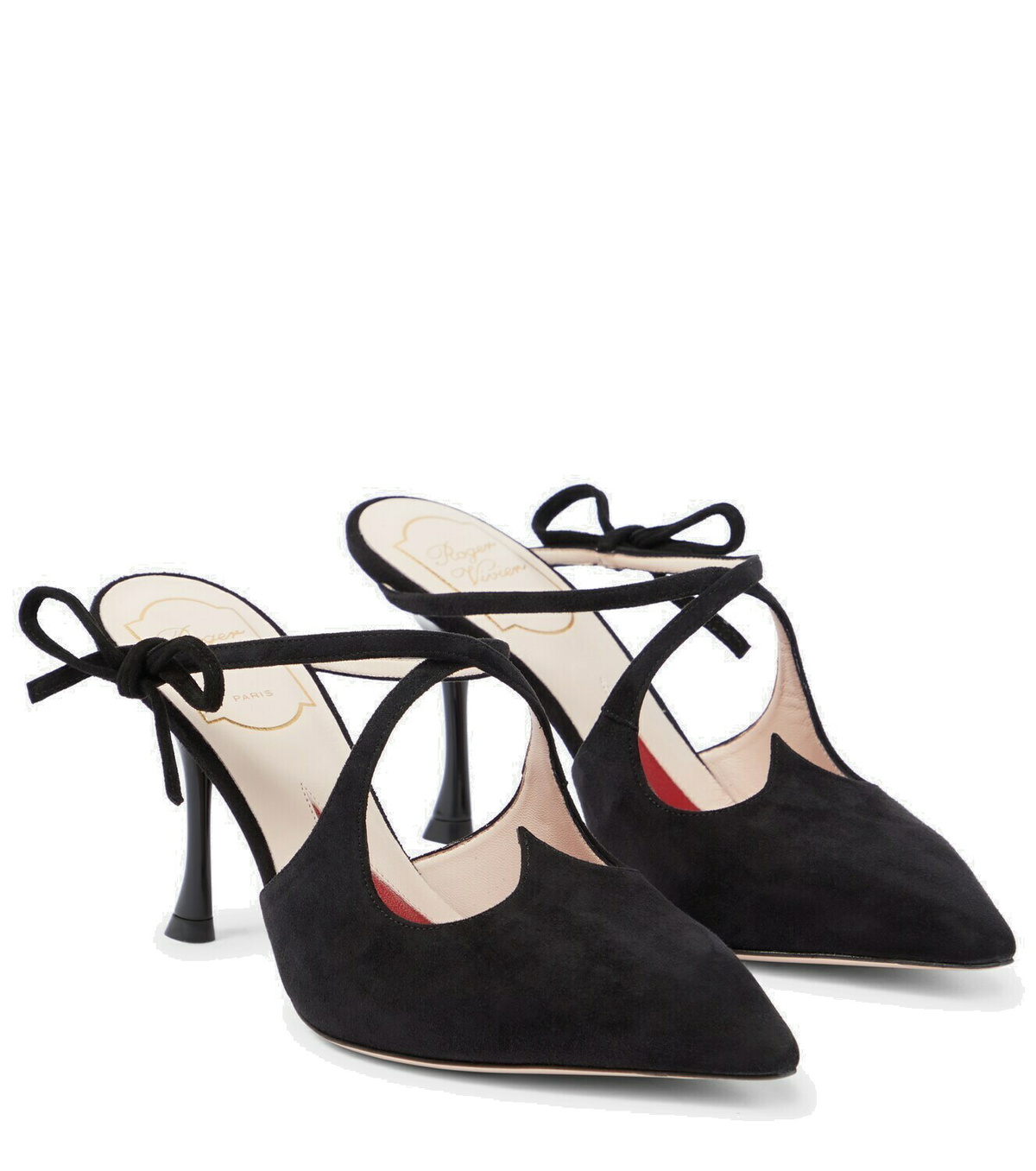 Roger Vivier I Love Vivier Bow String suede mules Roger Vivier