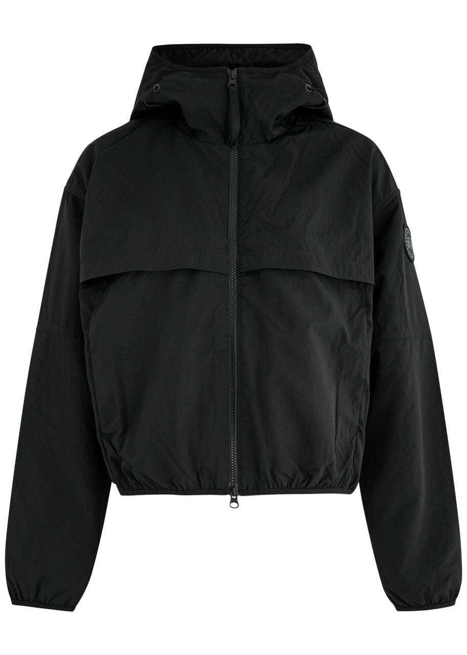 Canada Goose Sinclair Cropped Hooded Shell Jacket Black Canada Goose