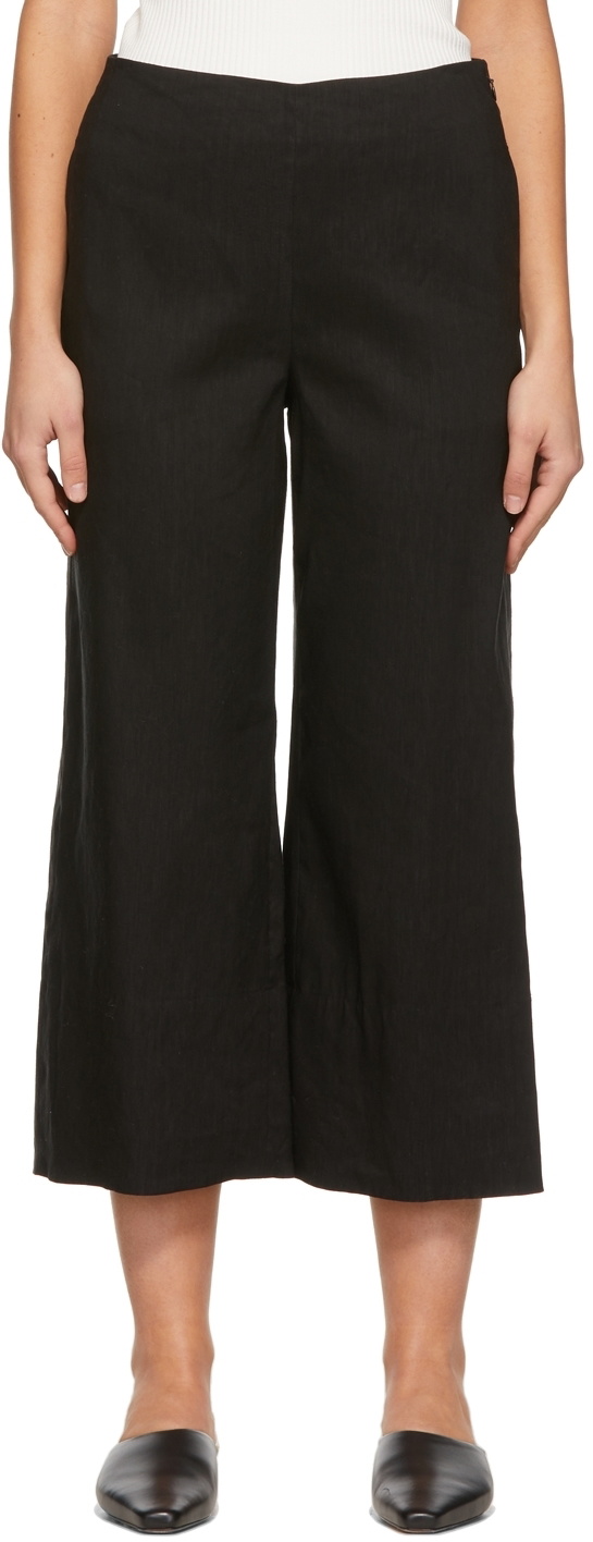 Vince Black Linen Trousers Vince