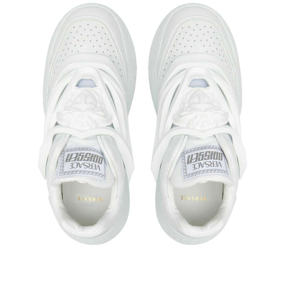 Versace Women's Medusa Head Sneakers in White Versace