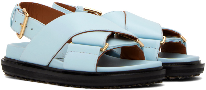 Marni Blue Fussbett Sandals Marni