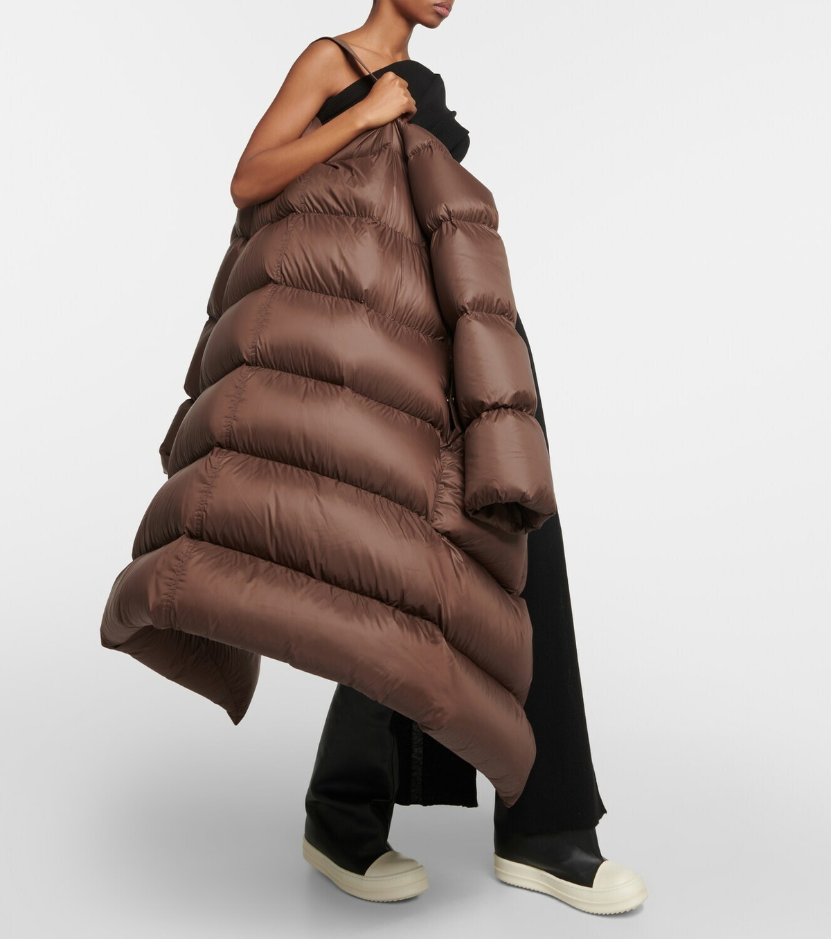 Rick Owens Quilted hooded down coat Rick Owens