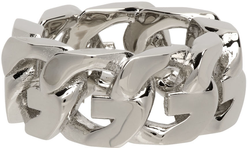 Givenchy Silver G Chain Ring Givenchy