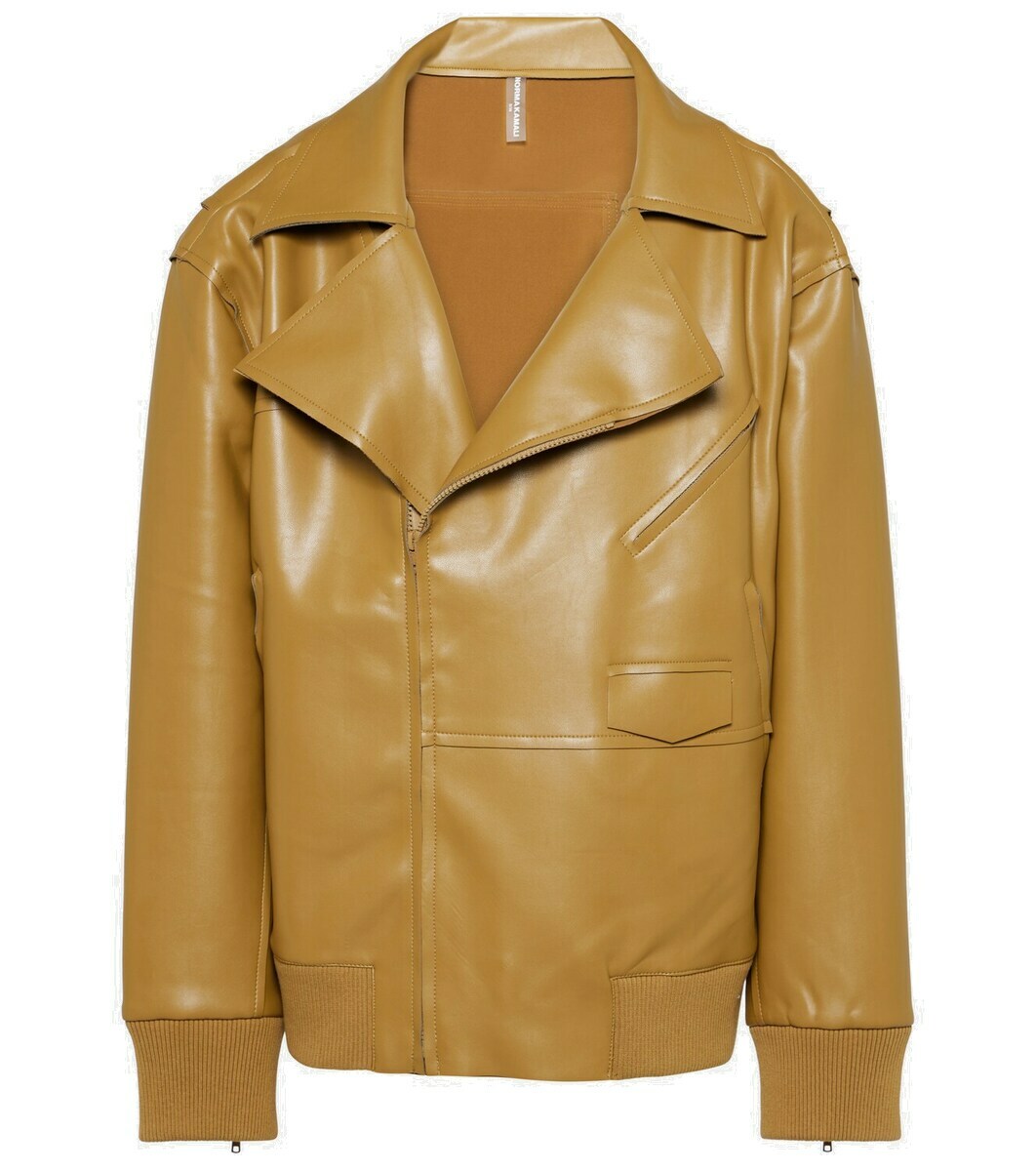 Norma Kamali Oversized faux leather jacket Norma Kamali