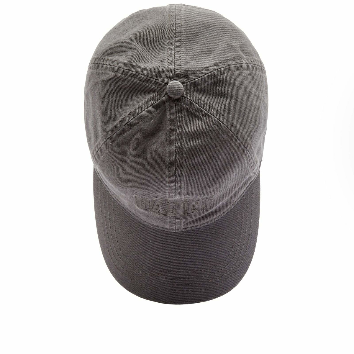 GANNI Women's Cap Hat in Frost Grey GANNI