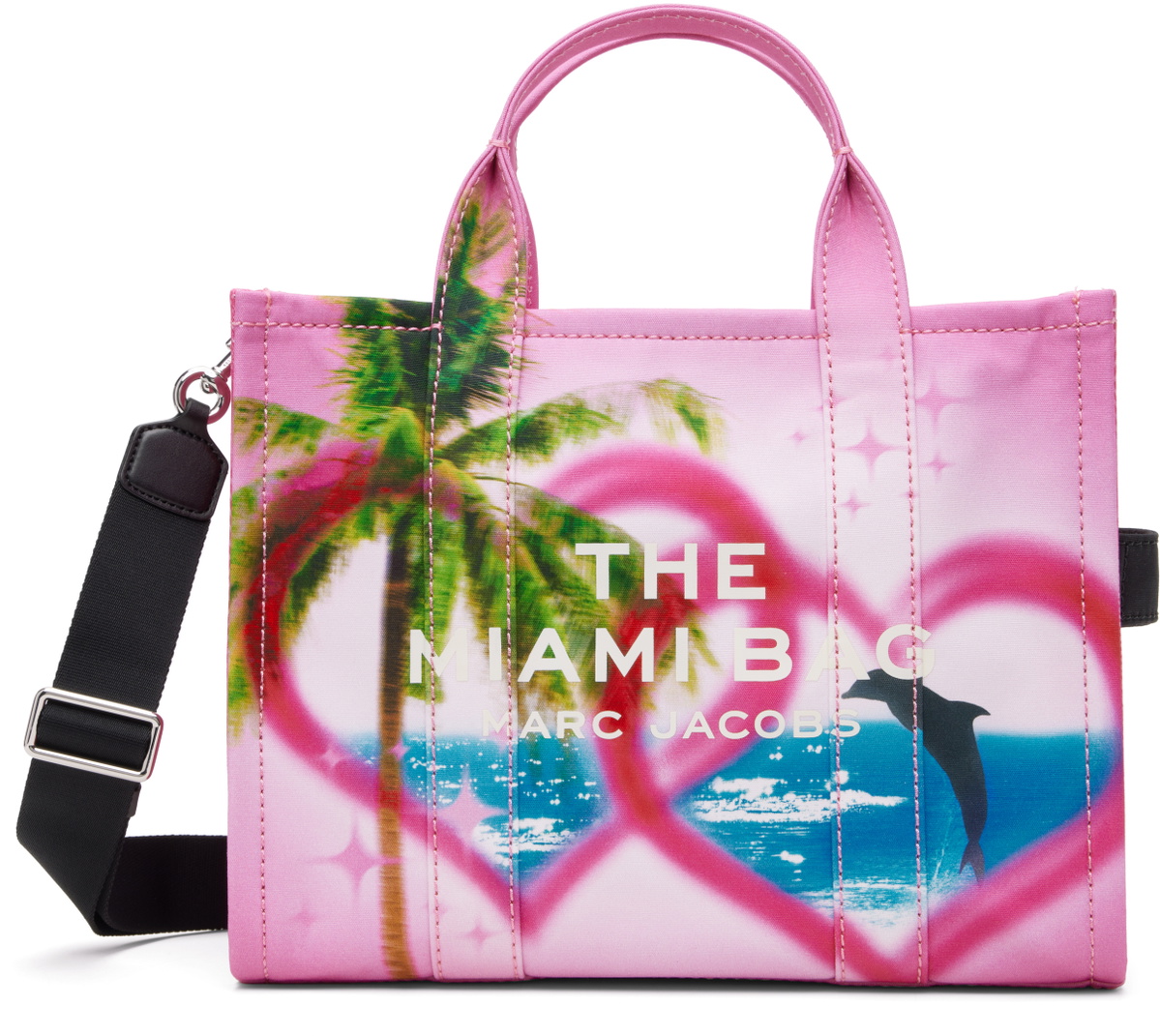 Marc Jacobs SSENSE Exclusive Pink 'The Miami' City Tote Marc Jacobs