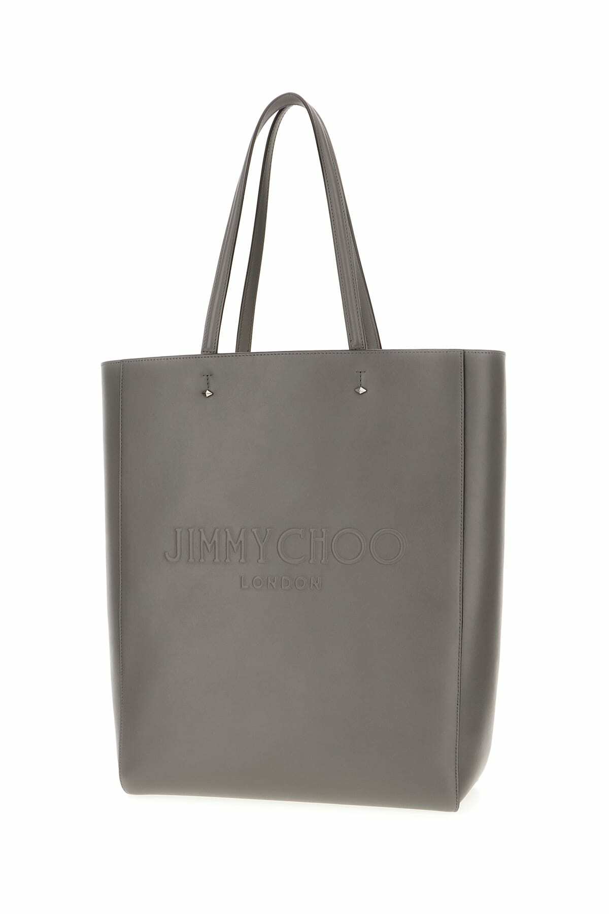 Jimmy Choo Dark Grey Leather Large Lenny Handbag Jimmy Choo
