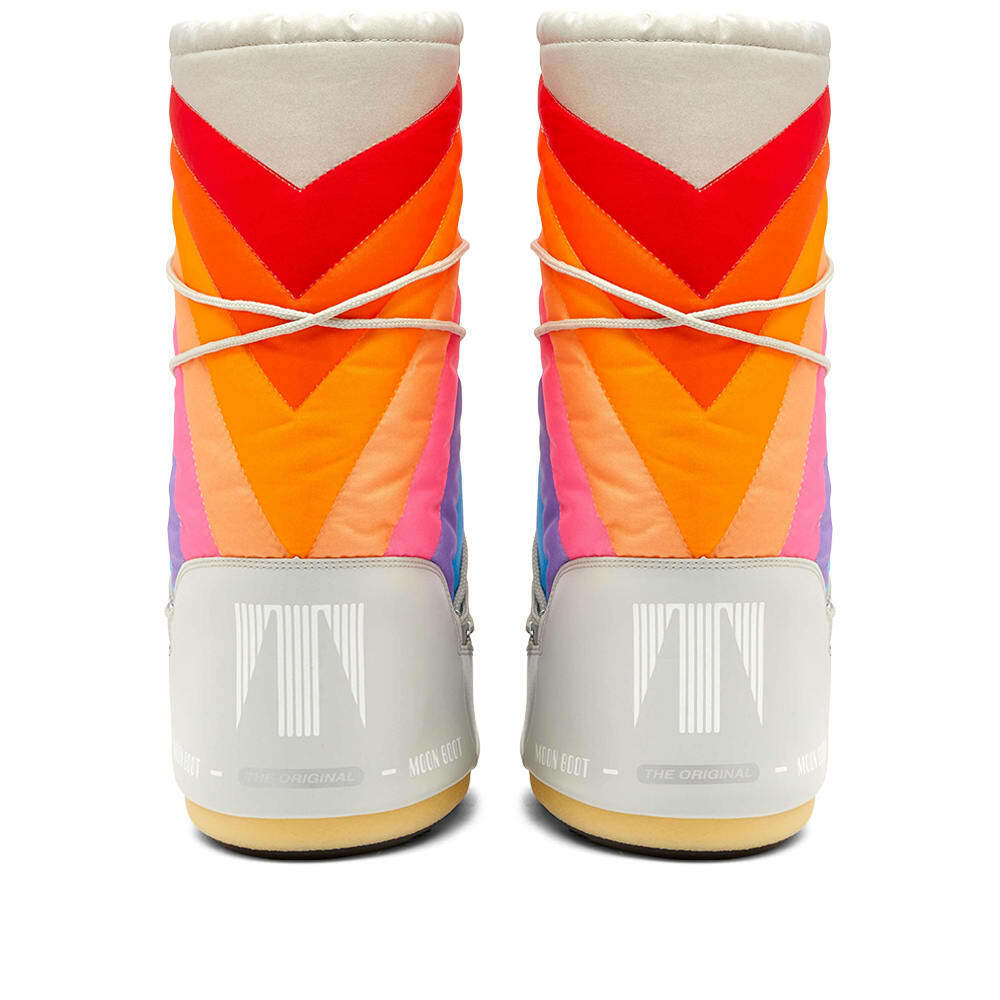 Moon Boot Women's Icon Rainbow Boot in Glacier/Blue-Red Moon Boot
