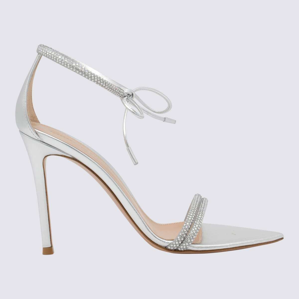 Gianvito Rossi Silver Leather Sandals Gianvito Rossi
