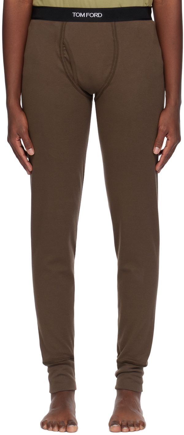 TOM FORD Brown Jacquard Long Johns TOM FORD