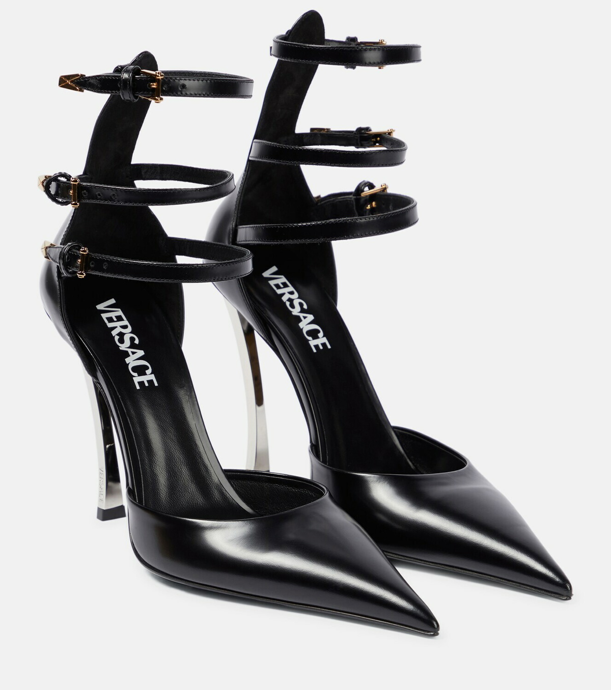 Versace - Pin-Point leather pumps Versace