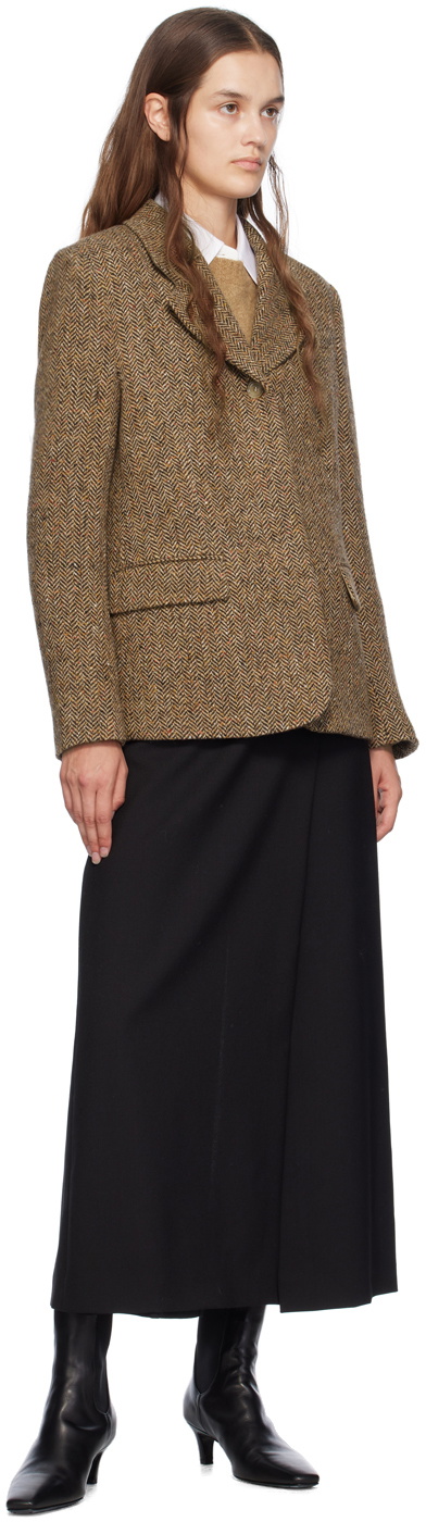 BOSS Brown Herringbone Blazer BOSS